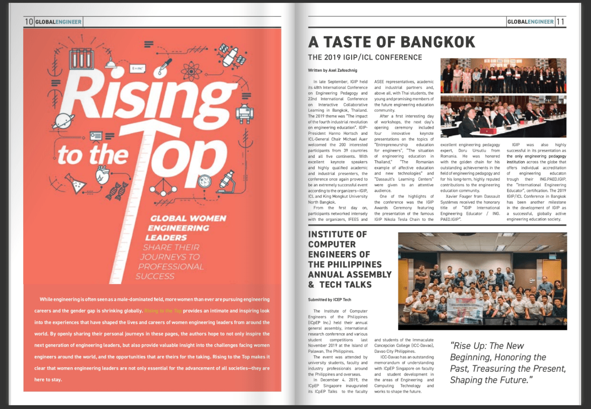 ICpEP featured in IFEES Global Engineer Bulletin – Institute of ...